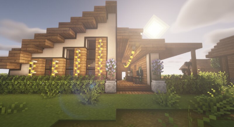 House and cafe Minecraft Map