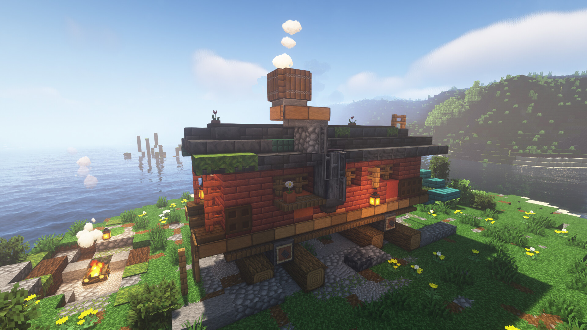 How to build a Train Car House Minecraft Map