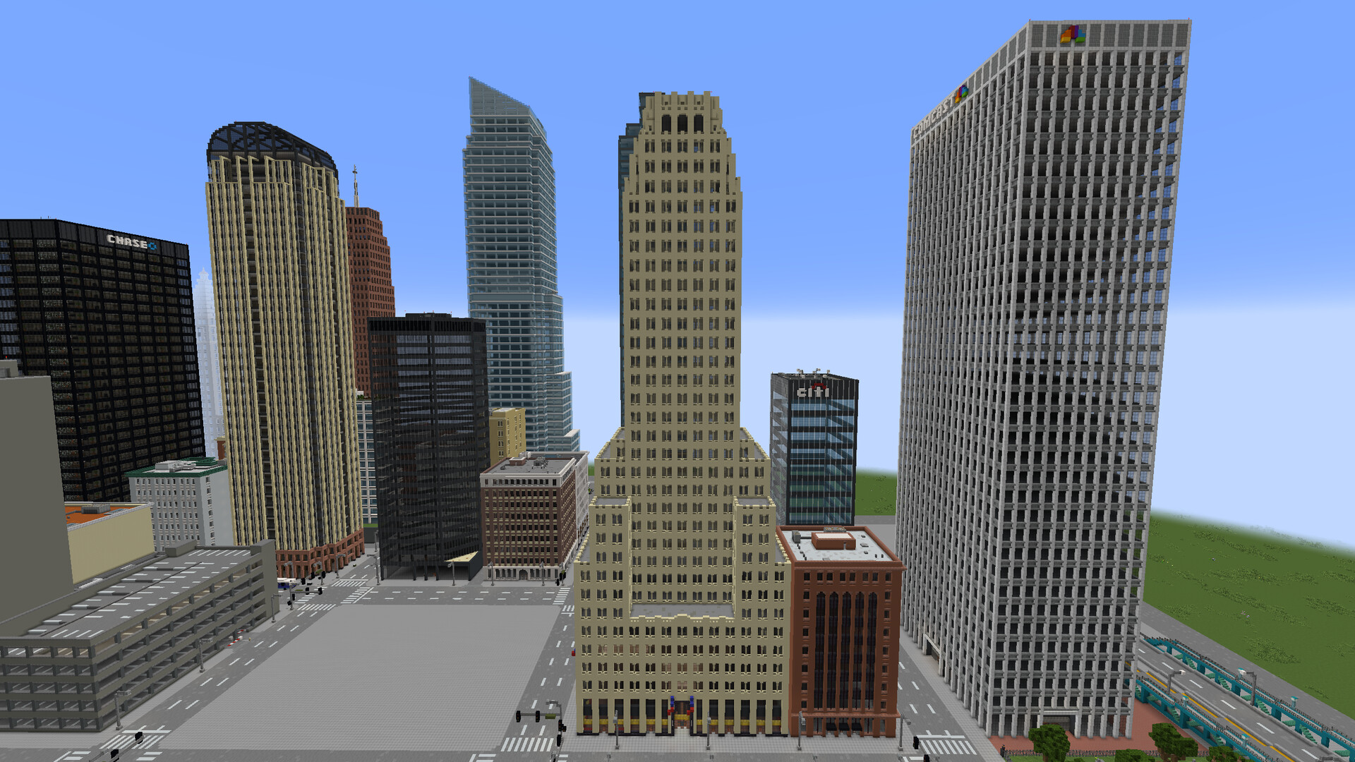 Art Deco skyscraper (Lukeville) Minecraft Map