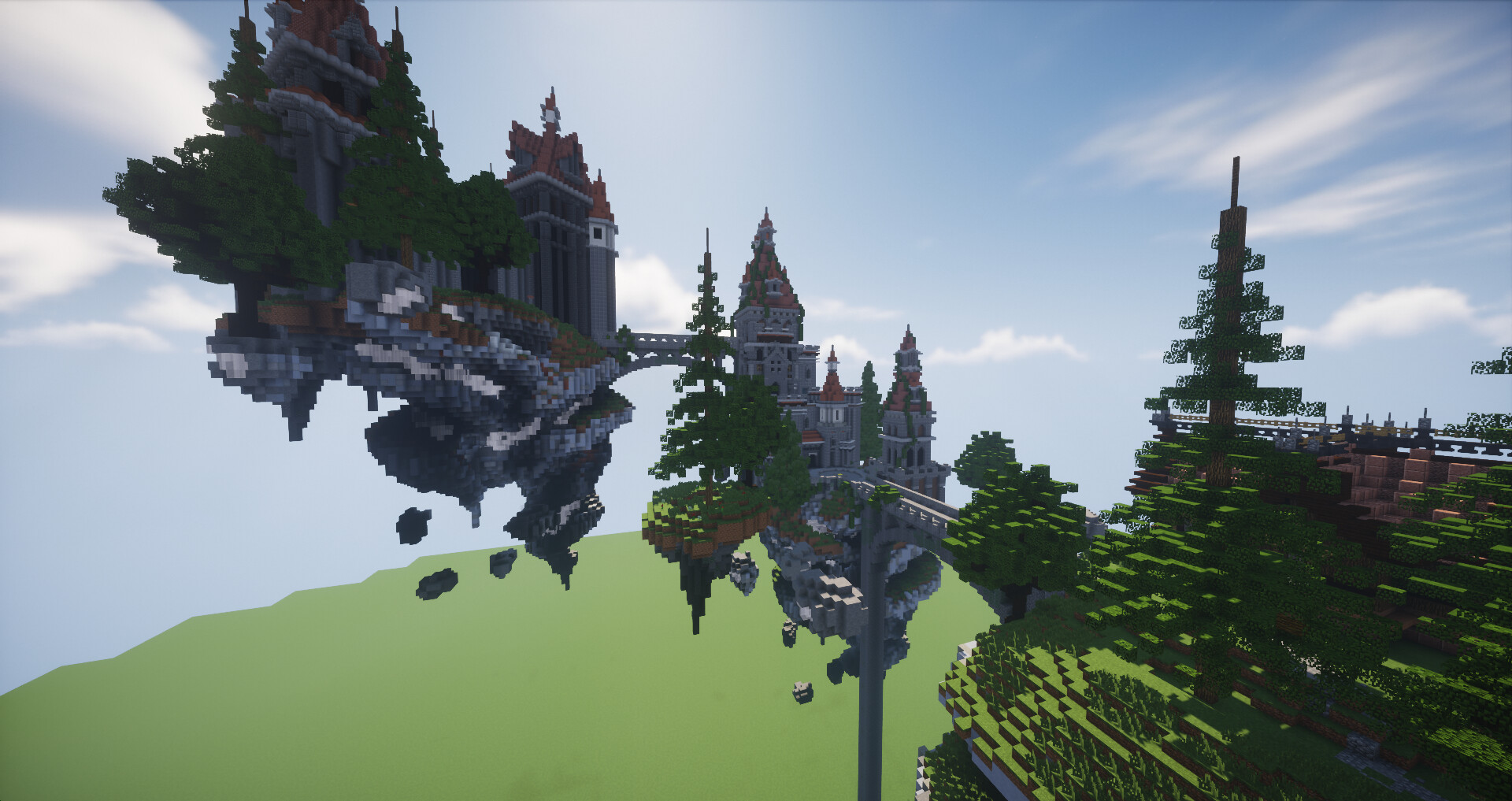 Spiral Islands Floating Hub | 1.8+ Minecraft Map