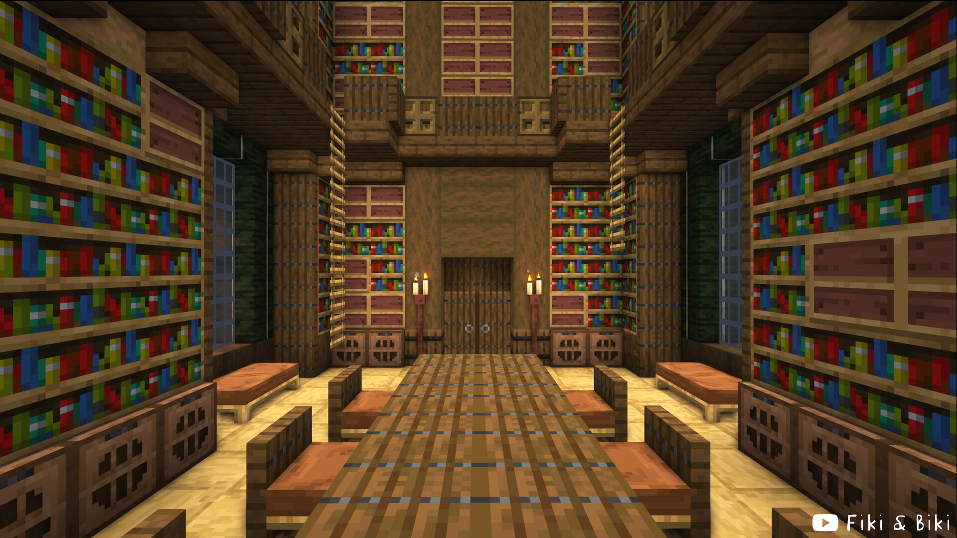 The Grand Library in Our Castle Minecraft Map
