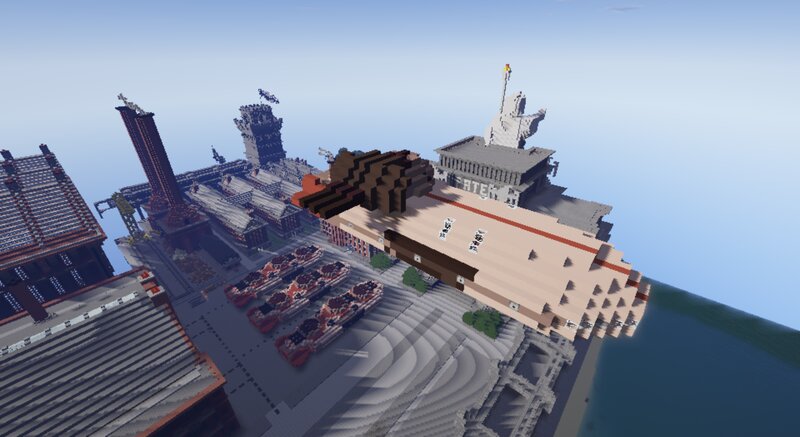 Silver Empire Advanced Artillery Airship For Movecraft Minecraft Map
