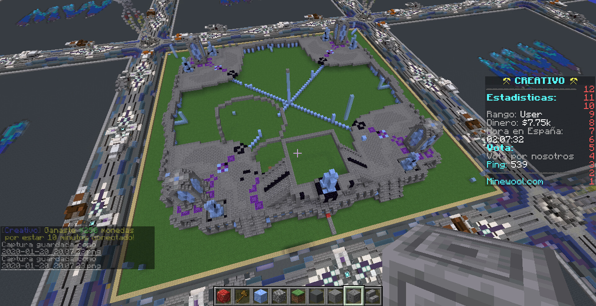 Black Ice Spawn // Plot build Minecraft Map