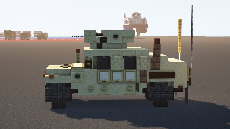 Humvee M1151 - 2.5:1 Minecraft Map