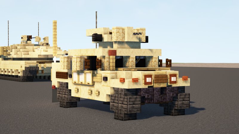 Humvee M1151 - 2.5:1 Minecraft Map