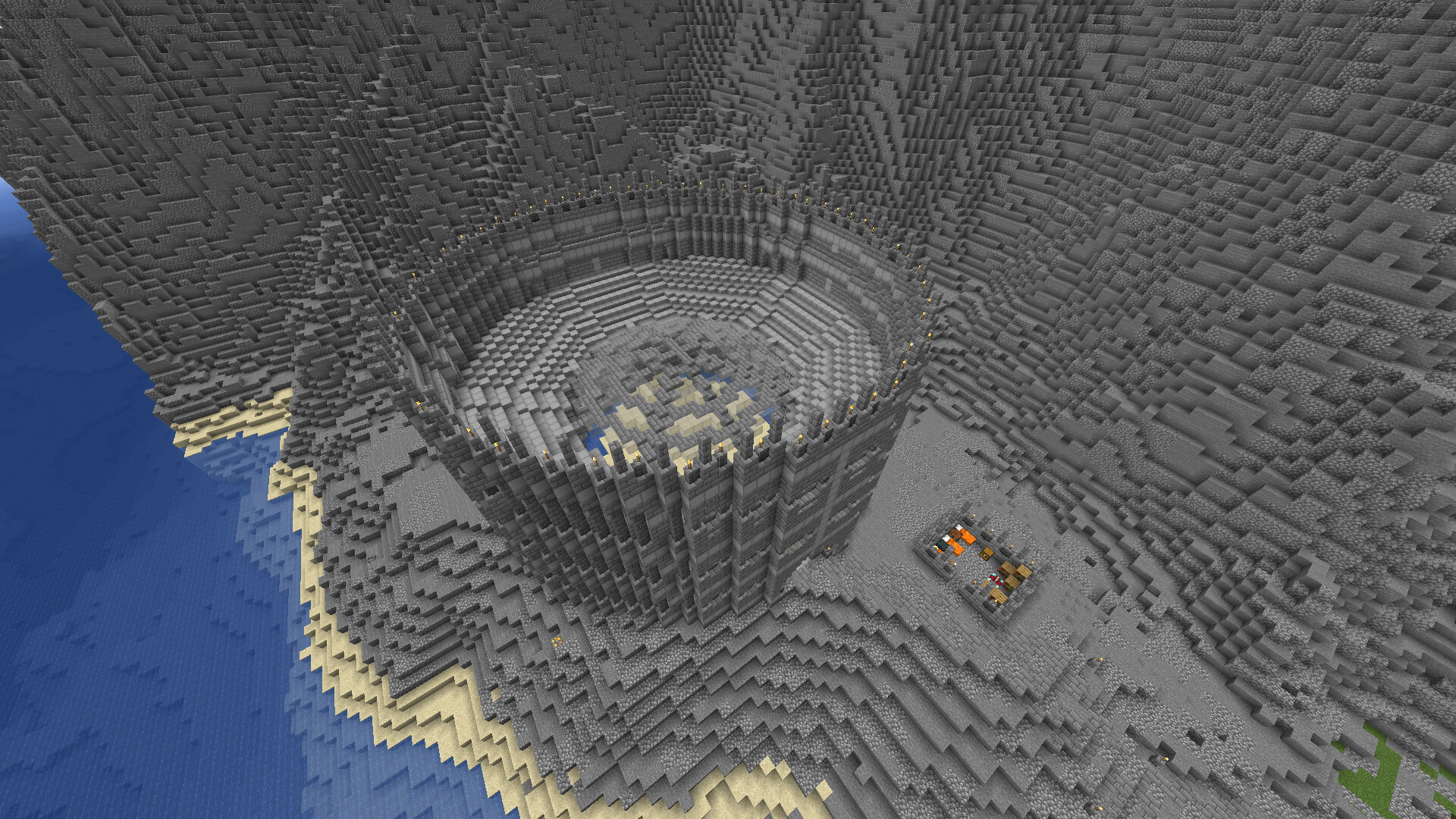 The Dark Fortress of the North (Open-World Adventure Map) Minecraft Map