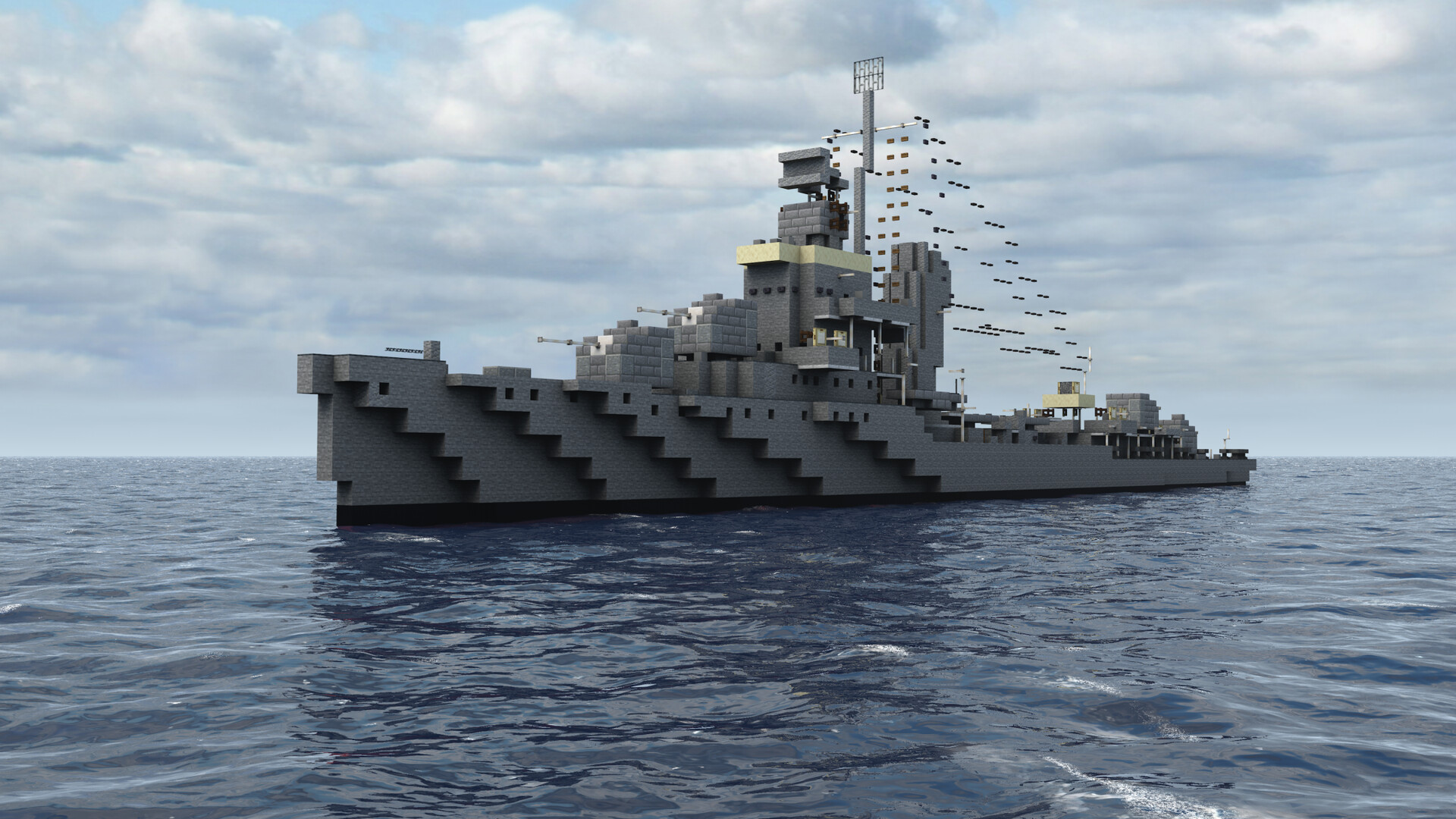 1:1 Scale USS Hammann DD-412 Minecraft Map