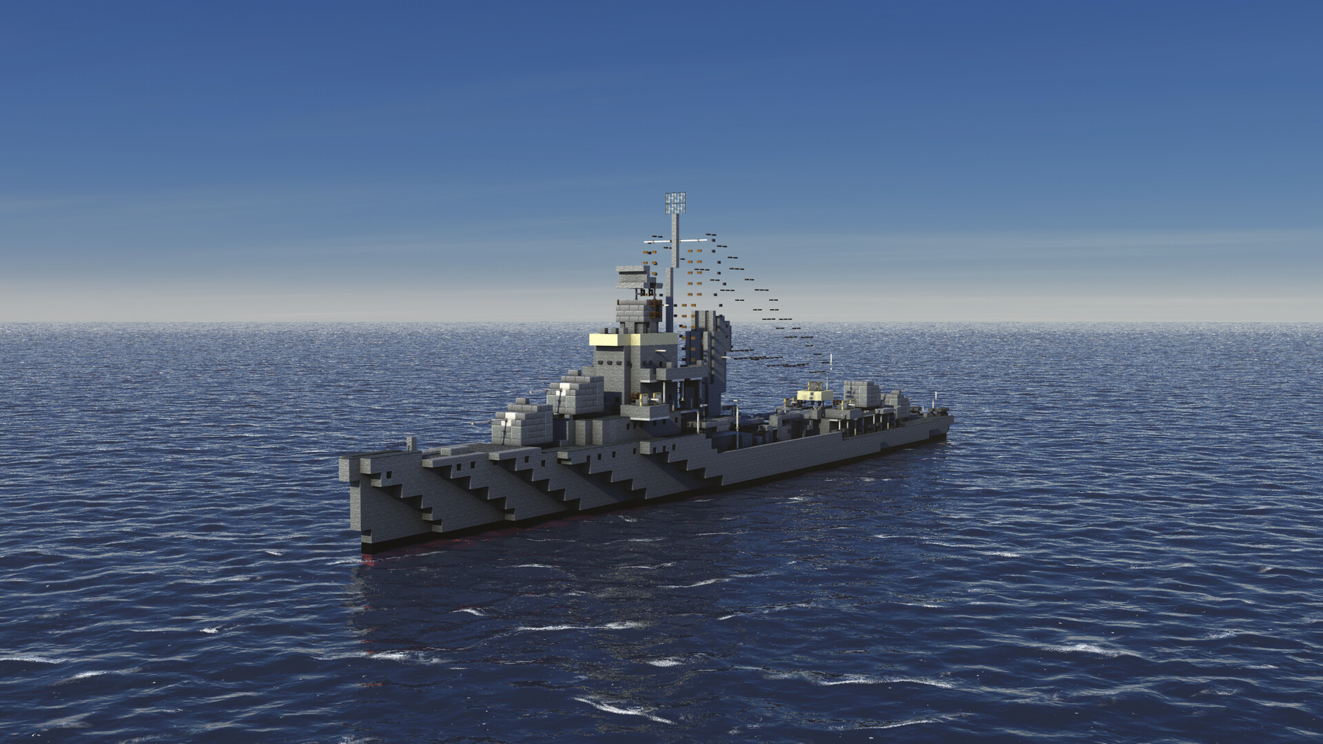 1:1 Scale USS Hammann DD-412 Minecraft Map