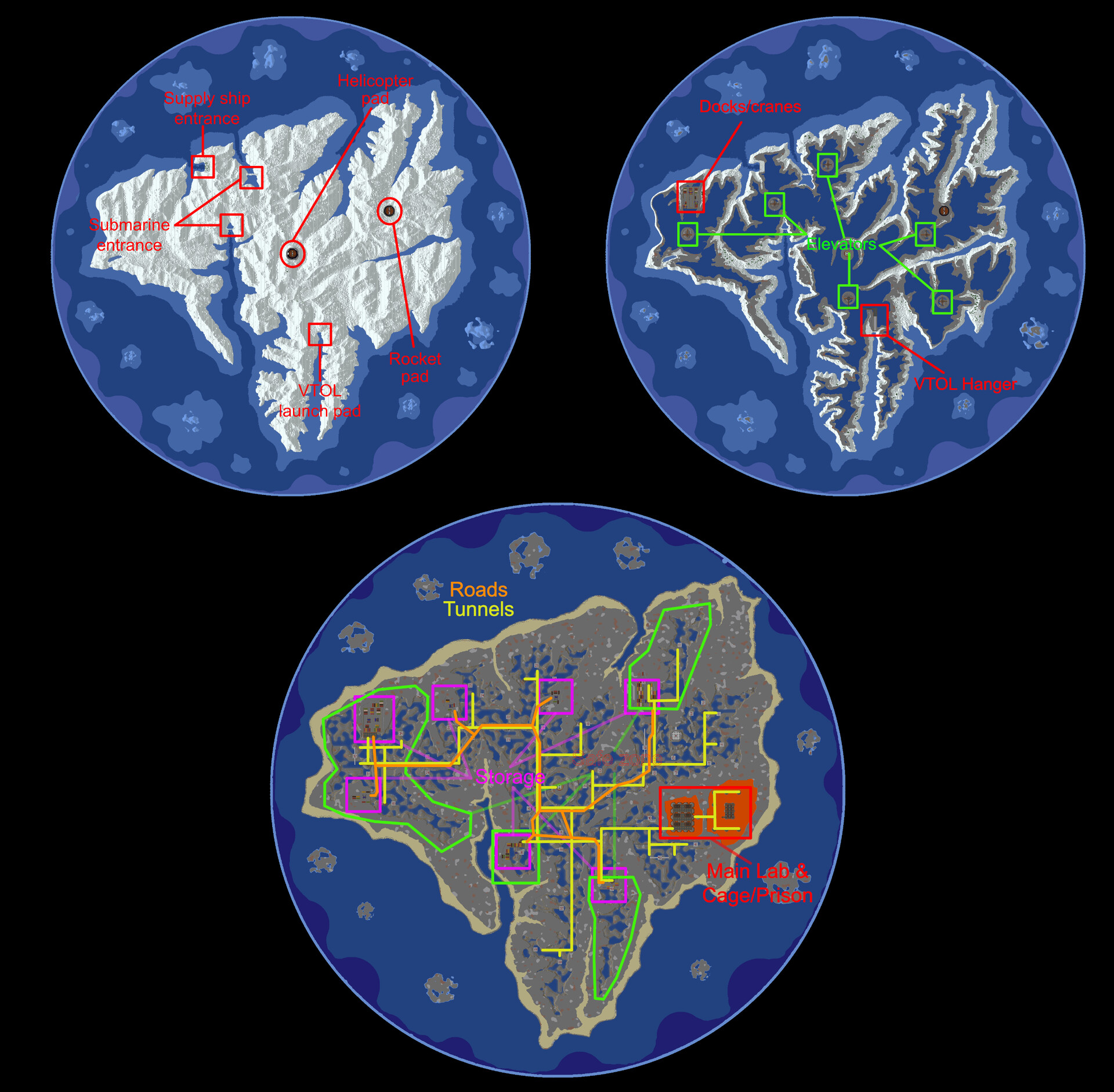 Skylands Map Ice - Alpha (Secret Base) Minecraft Map
