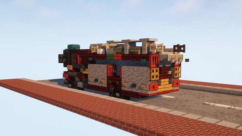 West Midlands Fire Service Volvo Fl (4 versions) Minecraft Map