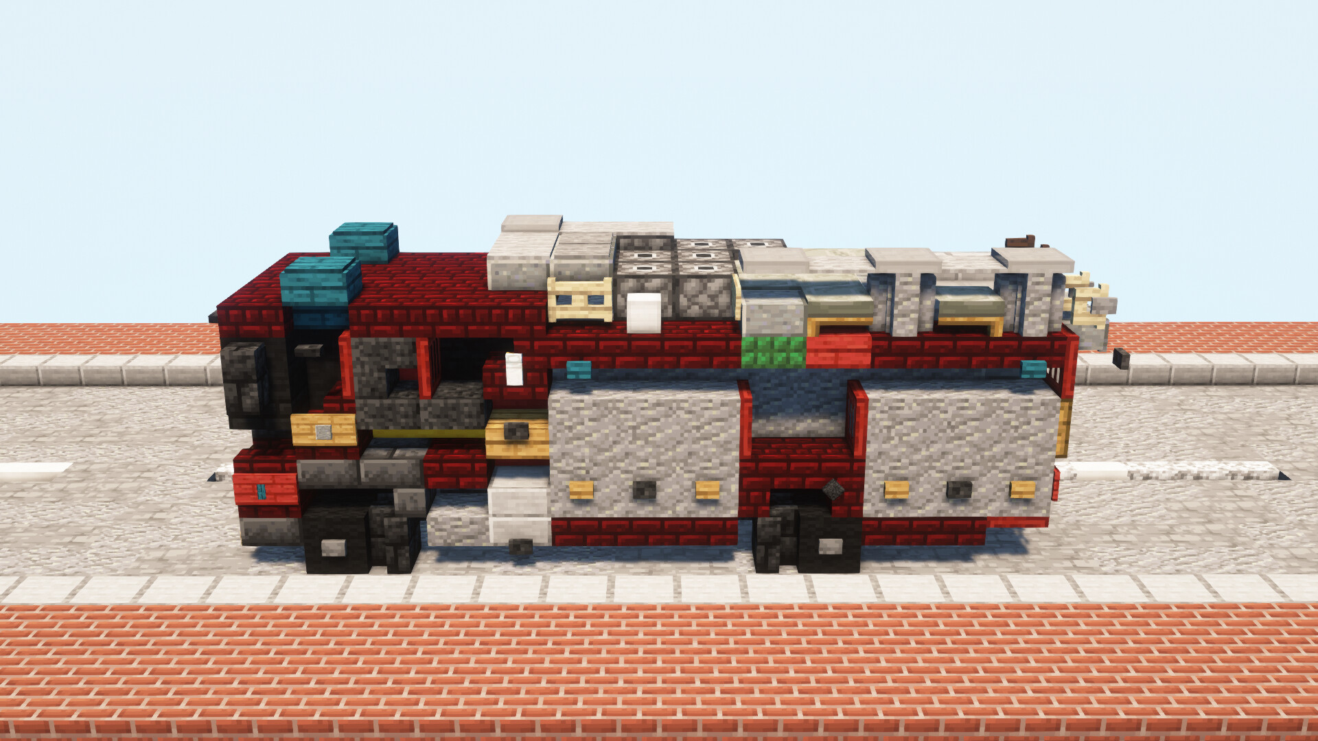 West Midlands Fire Service Volvo Fl (4 versions) Minecraft Map