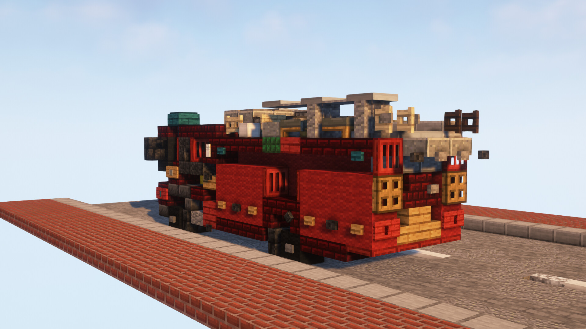 West Midlands Fire Service Volvo Fl (4 versions) Minecraft Map