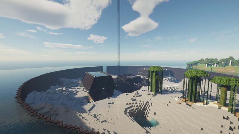 ocean monument turned to dark version and upgraded with Create Minecraft Map