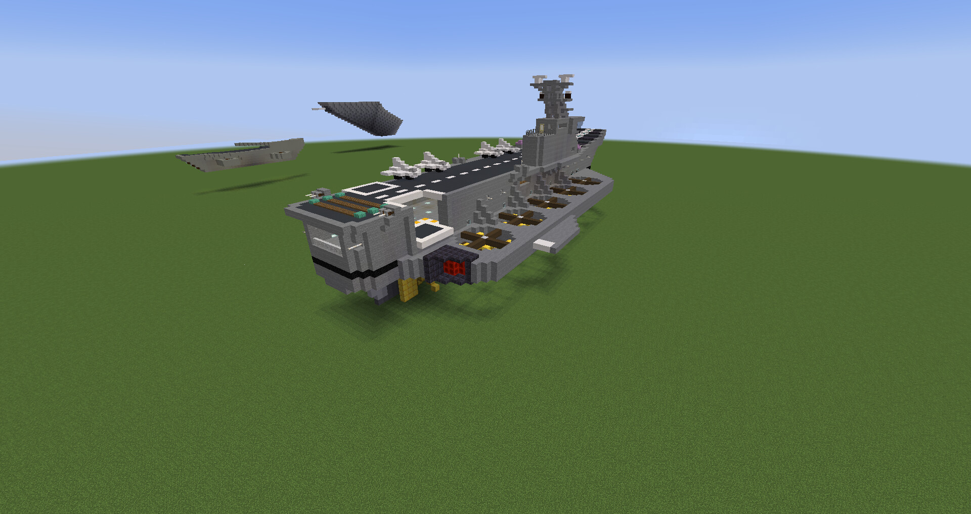 flying Aircraft Carrier! (prototype) Minecraft Map
