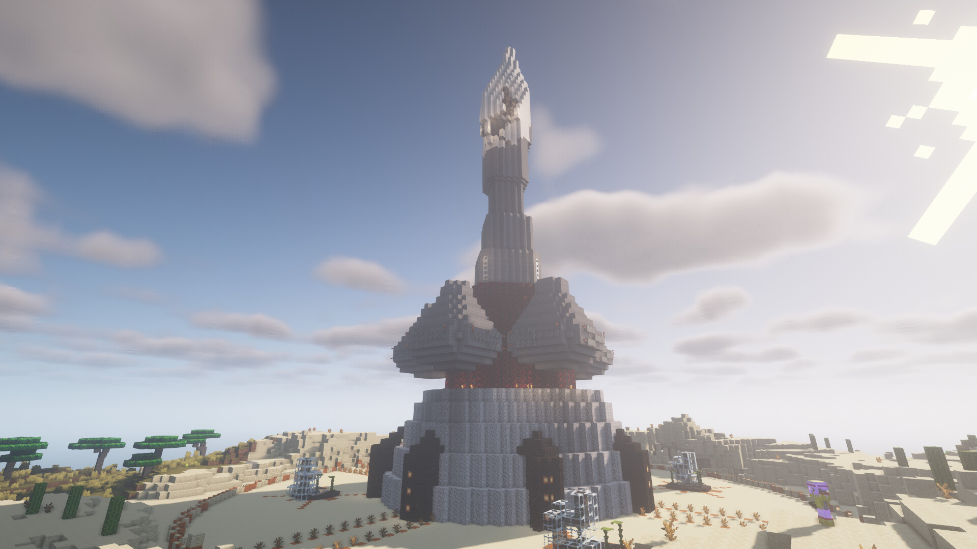 White tower, space inspiration. Minecraft Map