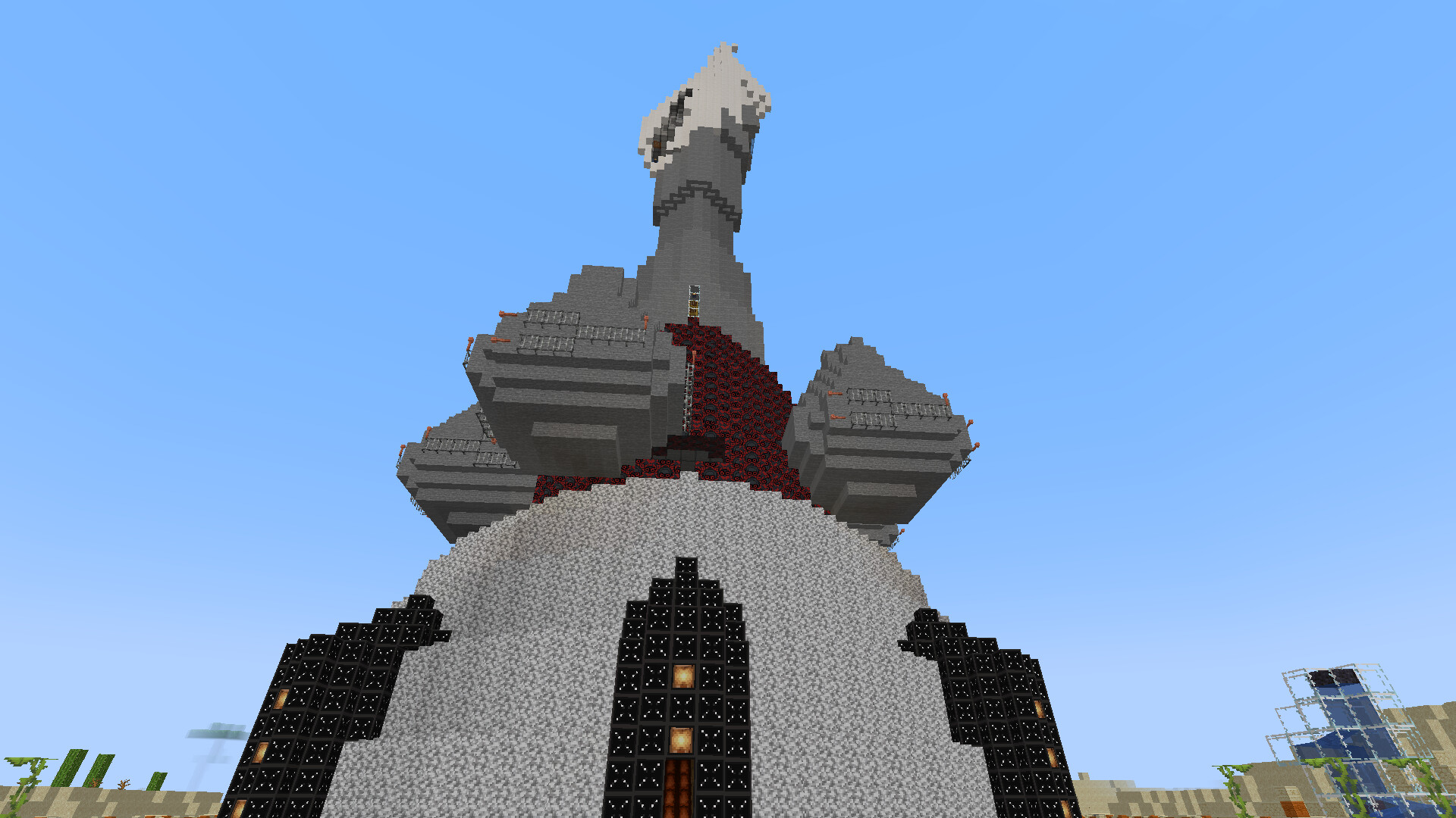 White tower, space inspiration. Minecraft Map