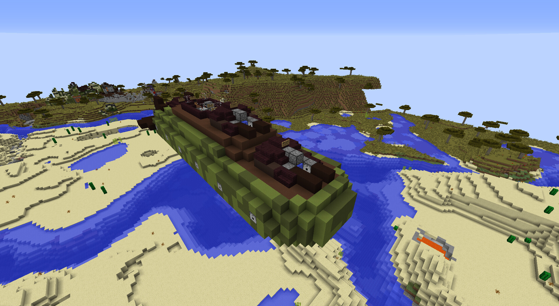 Fully Functional LIght Patrol Boat For Movecraft Minecraft Map