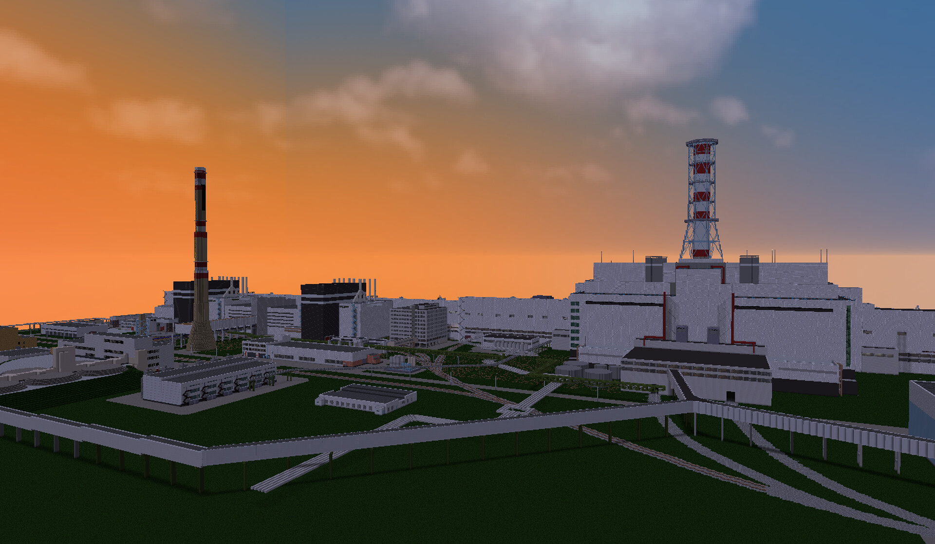 a fictional copy of the Chernobyl nuclear power plant, RBMK 1000 ...