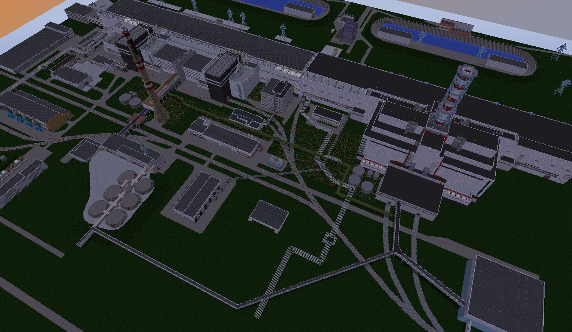 a fictional copy of the Chernobyl nuclear power plant, RBMK 1000 ...