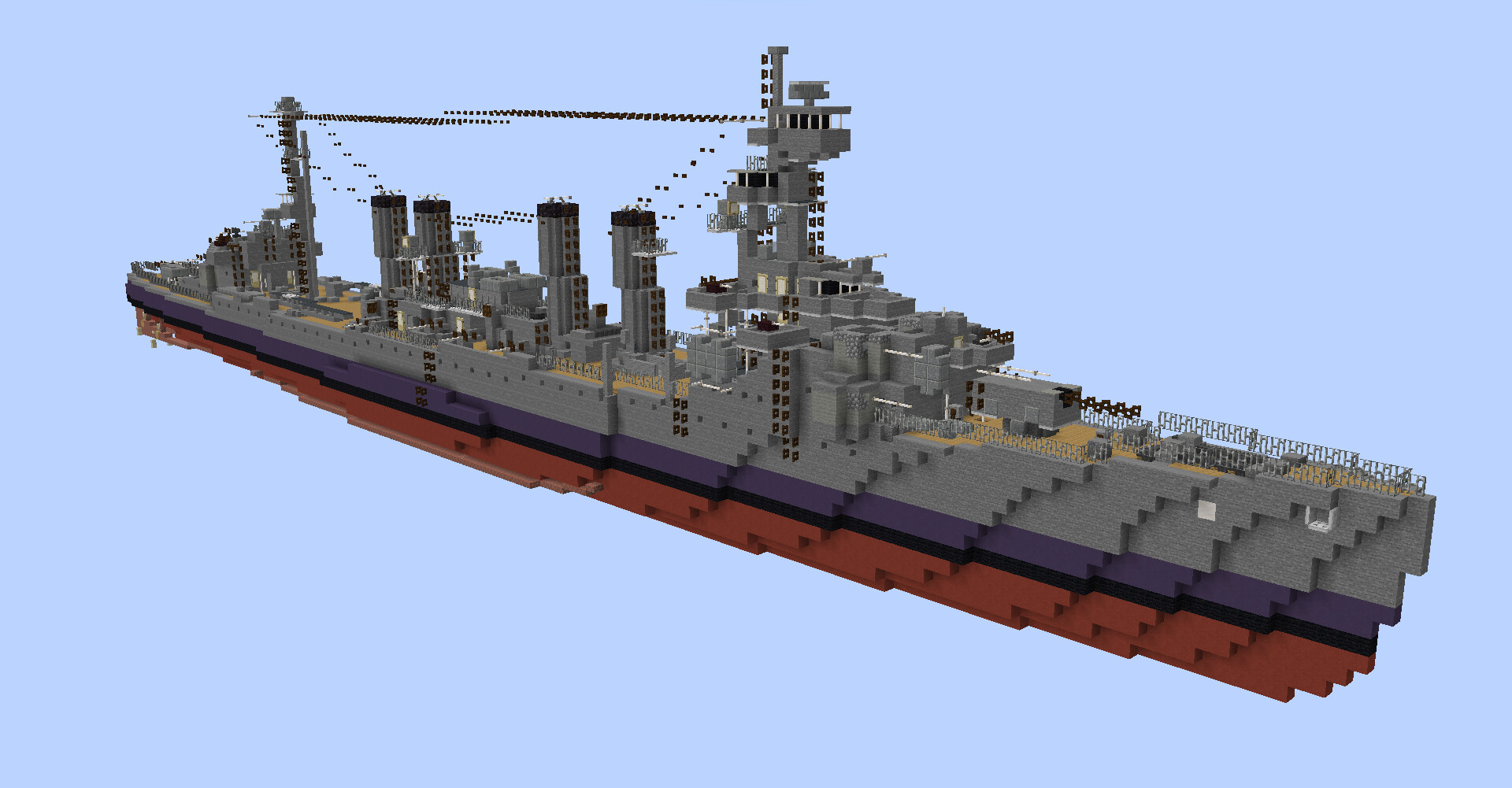 USS Omaha CL-4 (1:1) Minecraft Map