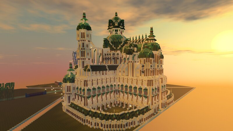 Atlantis in the sky castle Minecraft Map