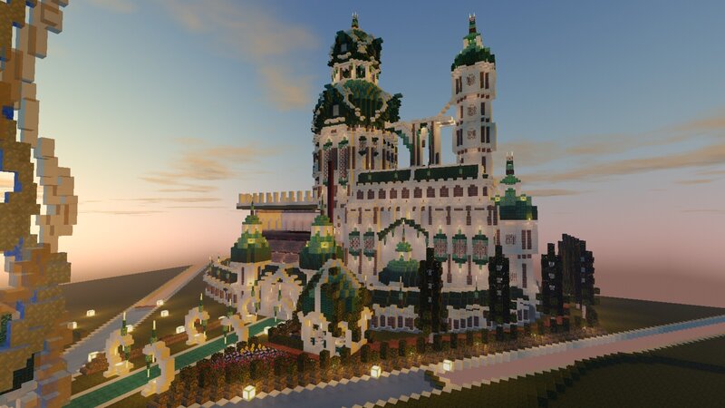 Atlantis in the sky castle Minecraft Map