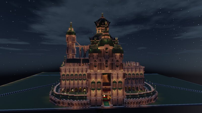 Atlantis in the sky castle Minecraft Map
