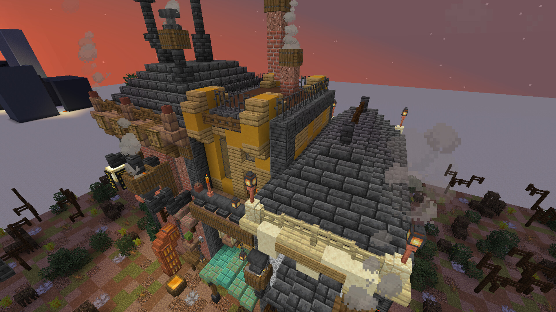 Steampunk Street Row Minecraft Map