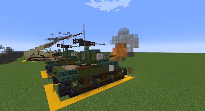 M4A1 Sherman (75) | Medium Tank 2:1 Scale Minecraft Map