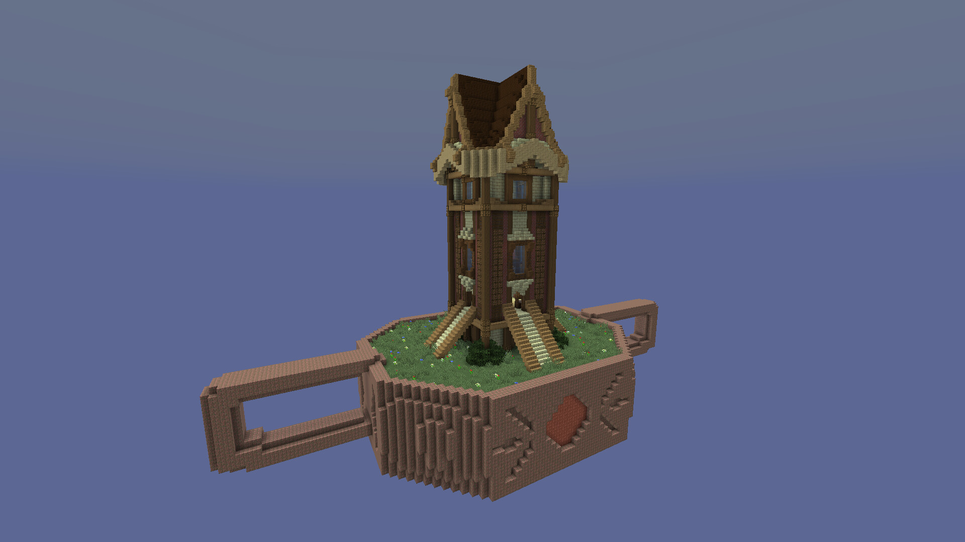 Tower In a Copper Vase Minecraft Map