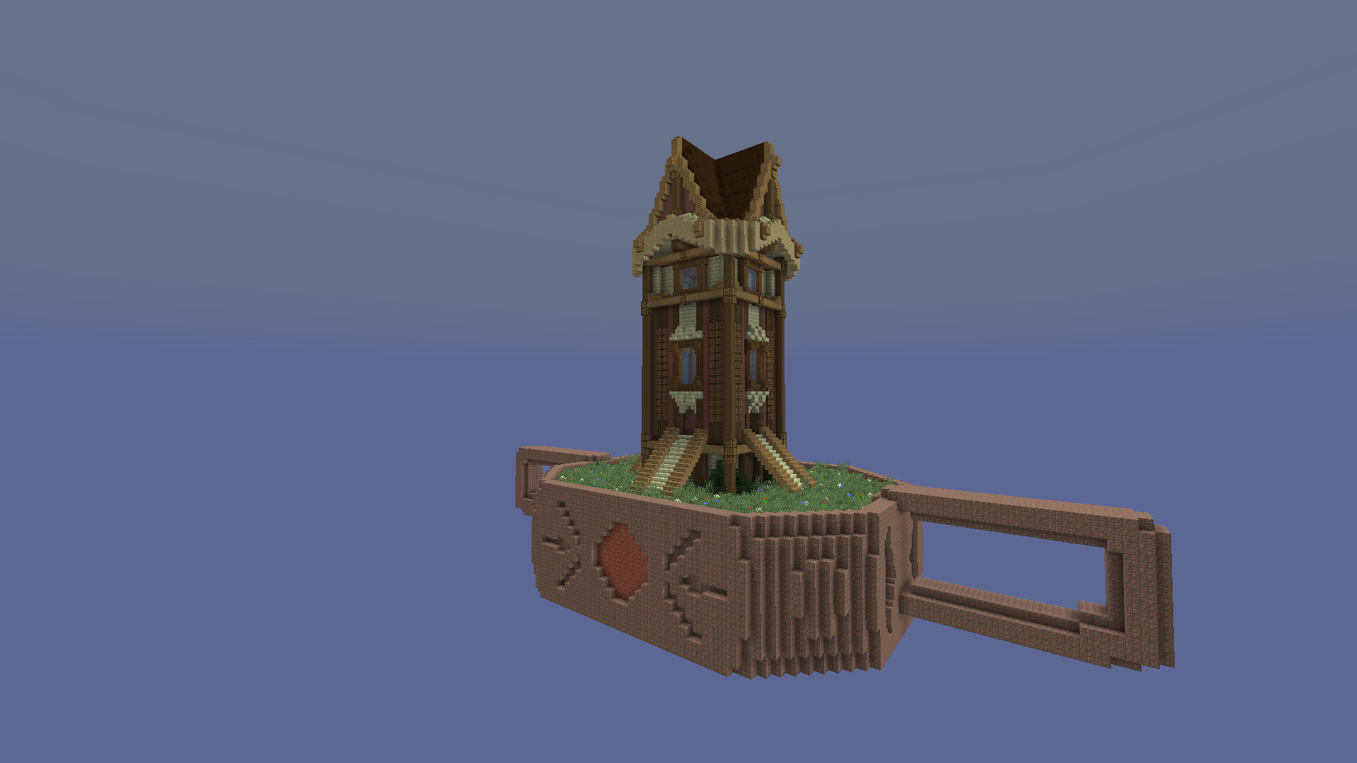 Tower In a Copper Vase Minecraft Map