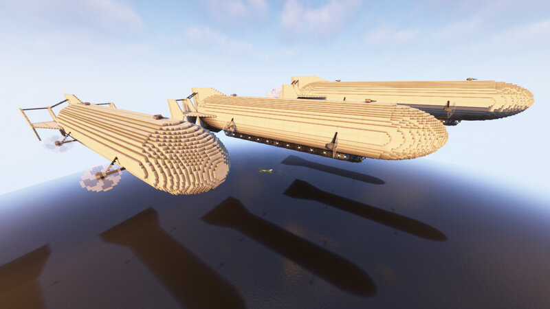 Military blimps based on Zepellins - Attack on Titan Marley's airships ...