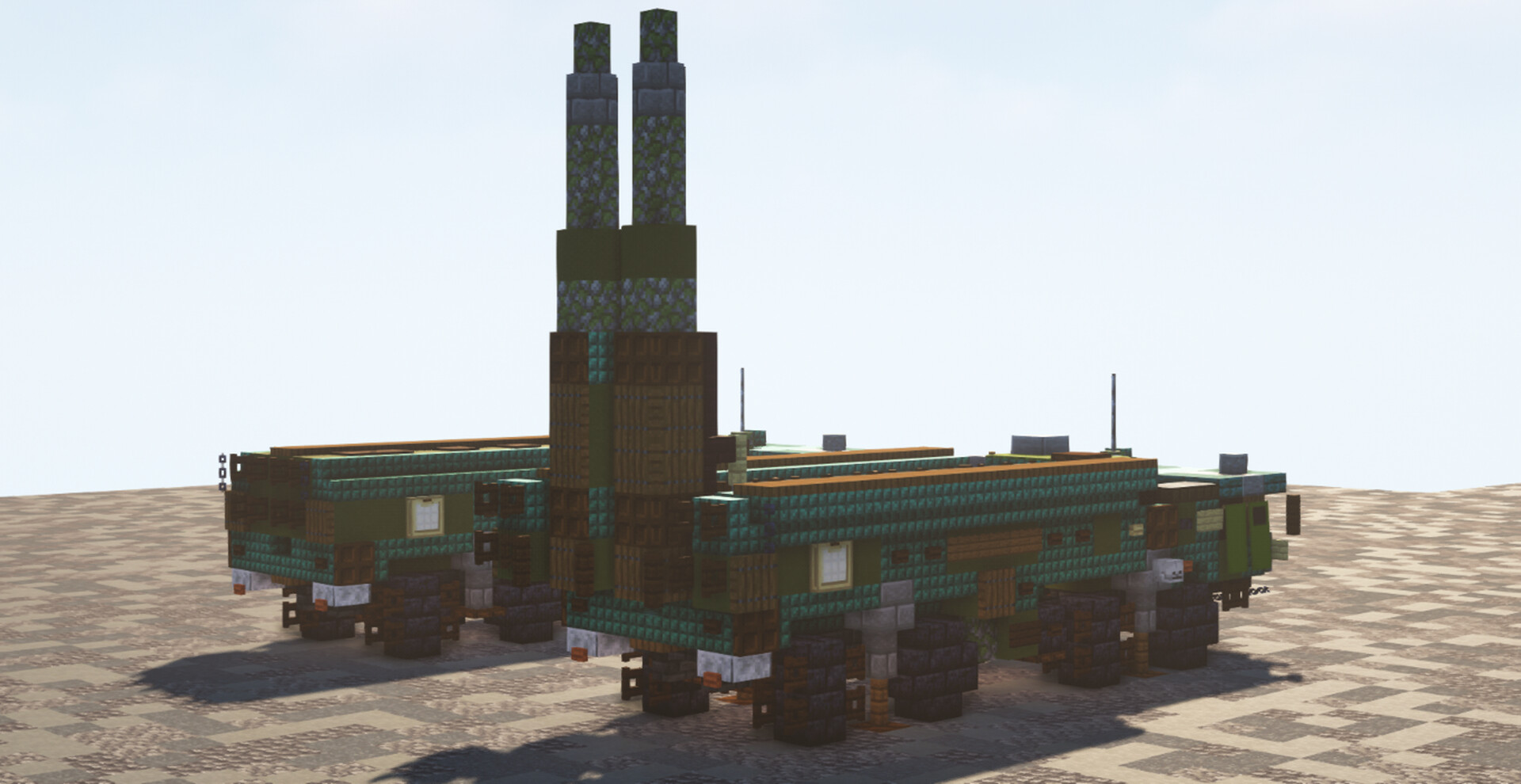 1.5:1 Scale 9K720 Iskander / SS-26 Stone SAM System Minecraft Map
