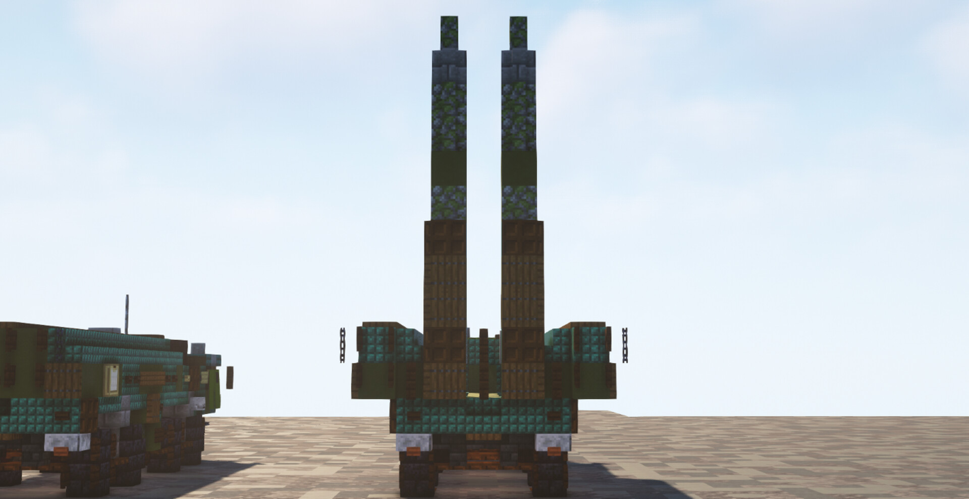 1.5:1 Scale 9K720 Iskander / SS-26 Stone SAM System Minecraft Map