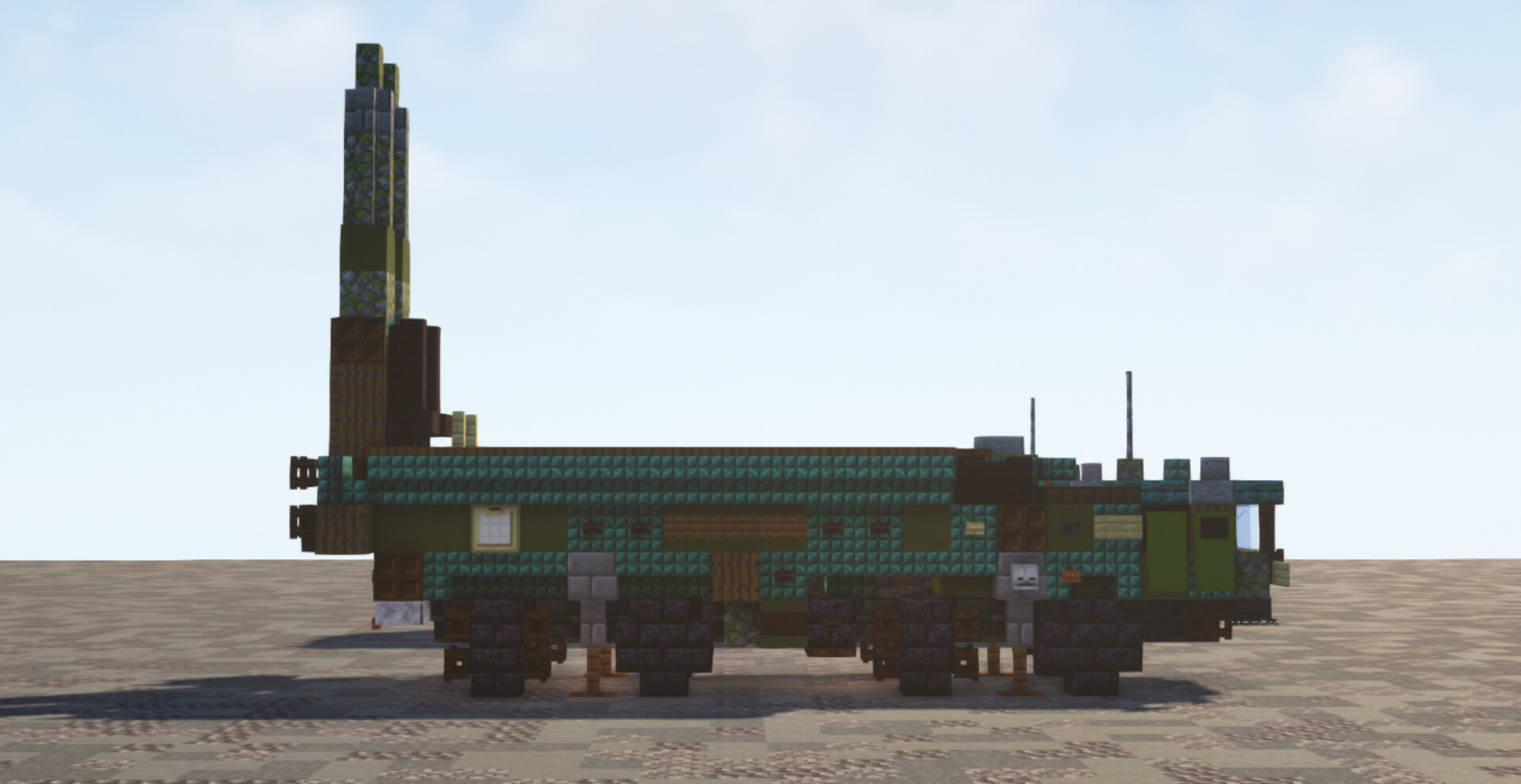 1.5:1 Scale 9K720 Iskander / SS-26 Stone SAM System Minecraft Map