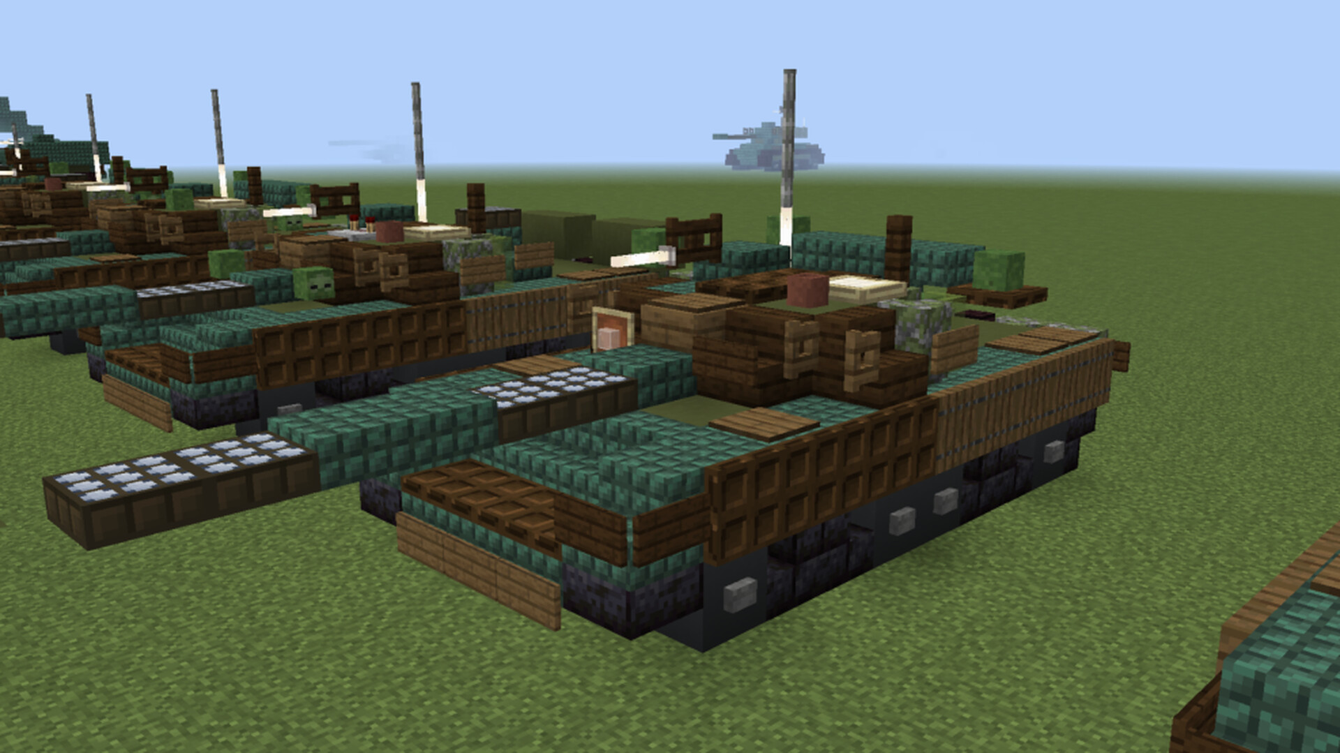 1.5:1 scale T-80 variants Part 2 Minecraft Map