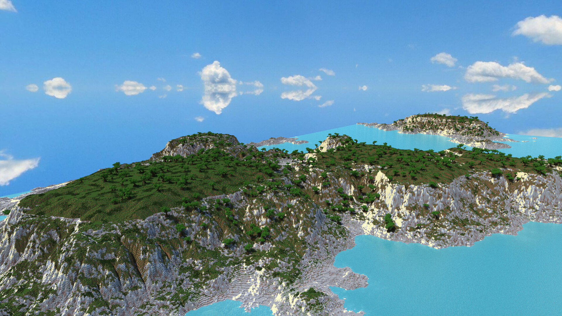 4000x4000 | Custom Map | Multi biome [Free download] Minecraft Map