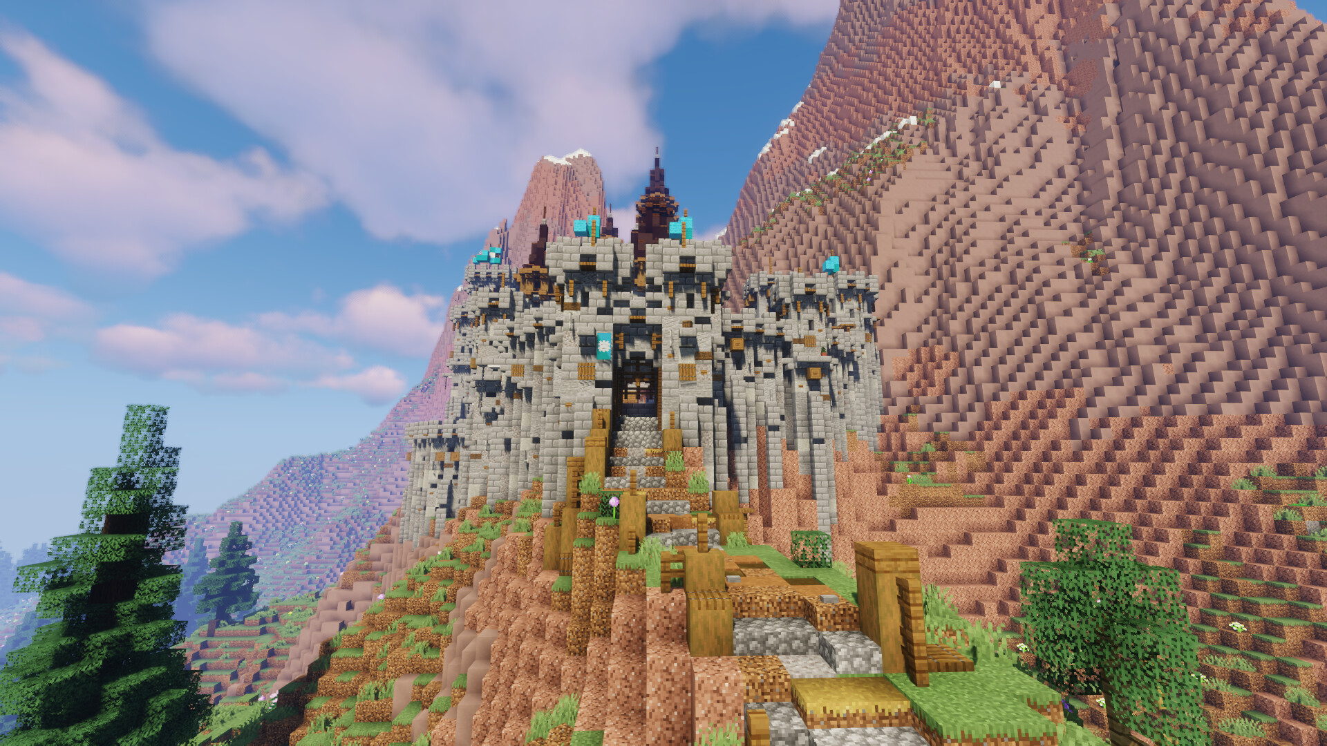 Norpeak - A Medieval Mountain Castle & Fortress Minecraft Map