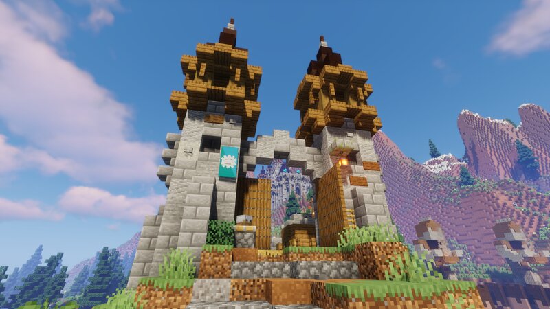 Norpeak - A Medieval Mountain Castle & Fortress Minecraft Map