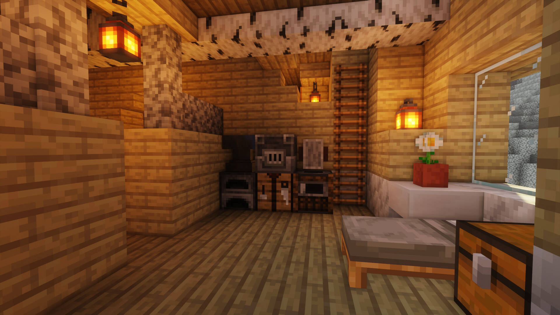 Birch Cliff Mansion *****MADE USING TERRALITH***** Minecraft Map