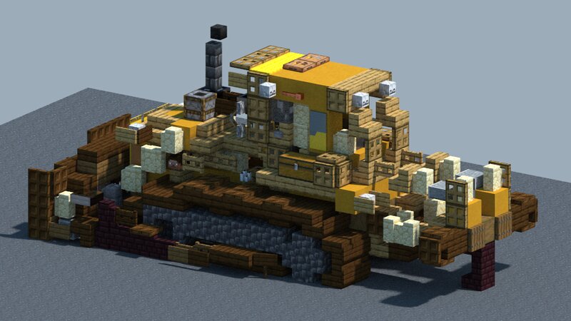 Caterpillar D9H, Dozer [With Download] Minecraft Map