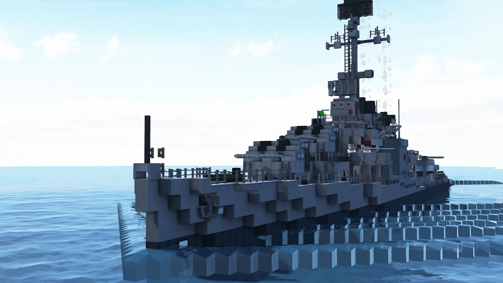 USS Laffey DD-724 Allen M. Sumner-Class Destroyer Minecraft Map
