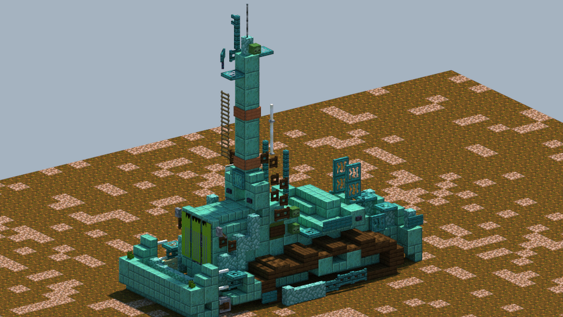 Komatsu D155W, Amphibious Dozer [With Download] Minecraft Map