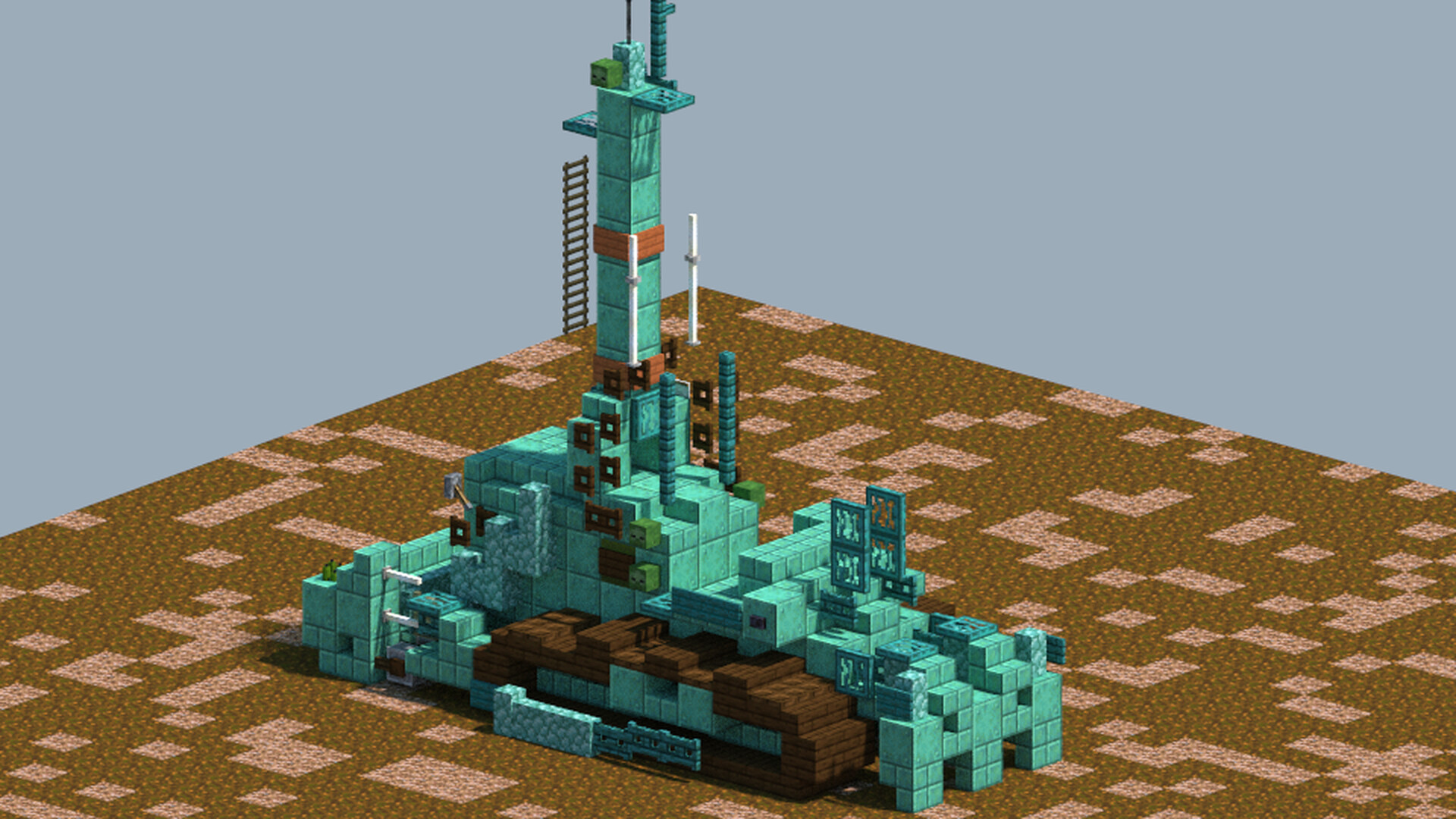 Komatsu D155W, Amphibious Dozer [With Download] Minecraft Map