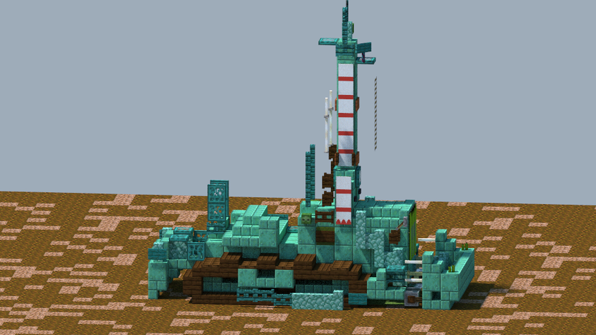 Komatsu D155W, Amphibious Dozer [With Download] Minecraft Map