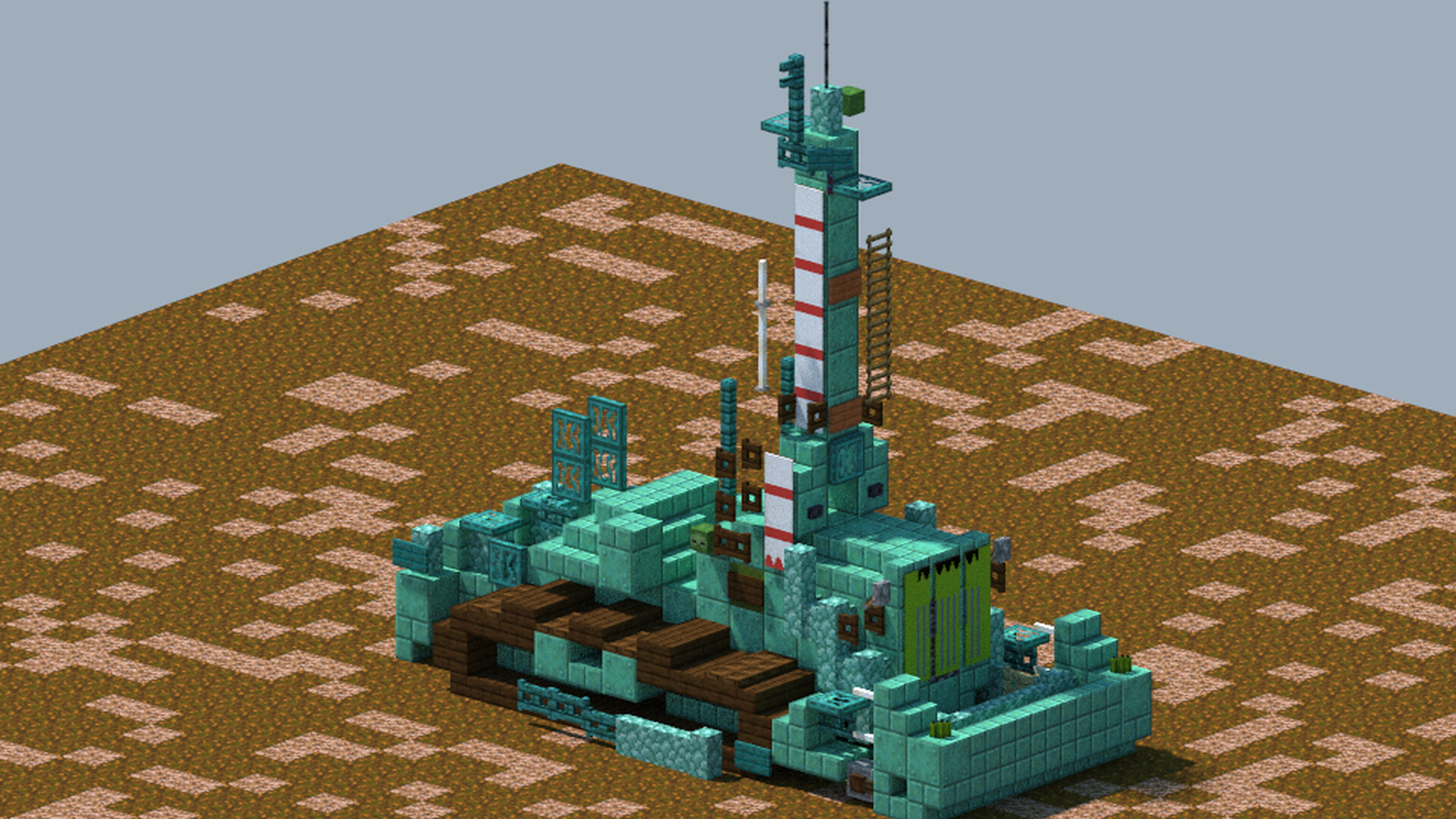 Komatsu D155W, Amphibious Dozer [With Download] Minecraft Map