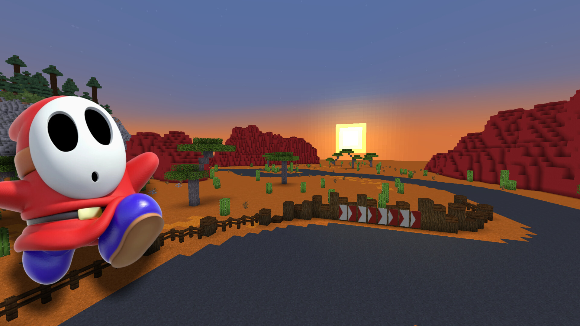 Mario Kart in Minecraft (Custom Maps) Minecraft Map