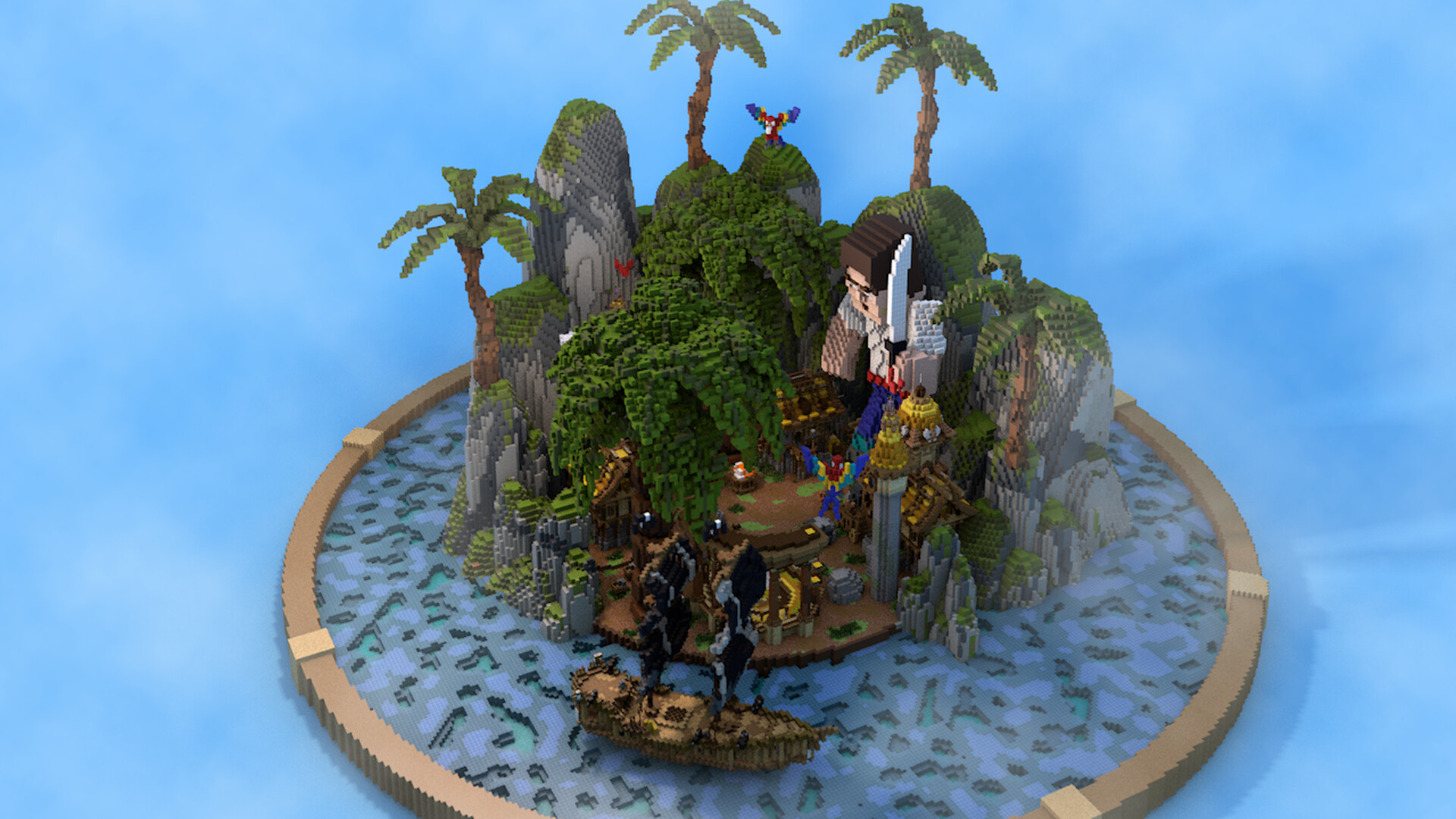 [EXCLUSIVE] LOBBY PIRATE ISLAND 280×280 Minecraft Map