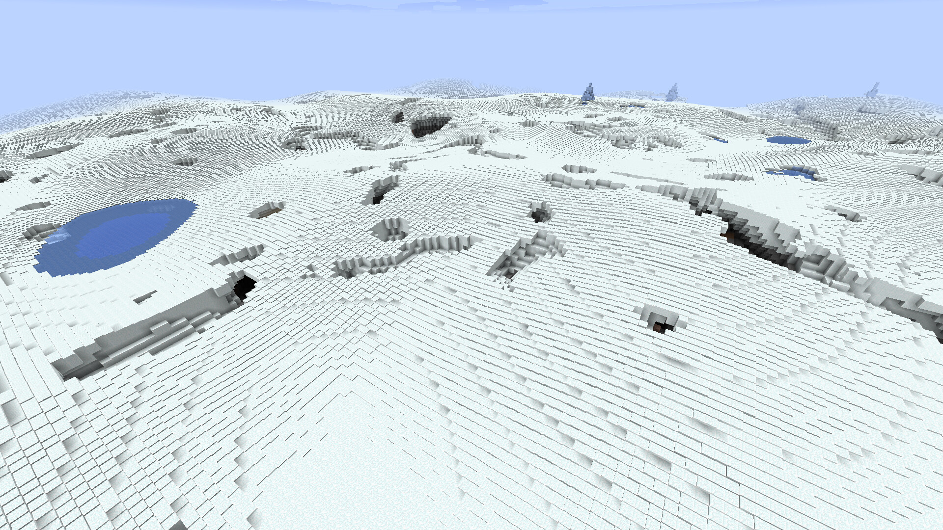 Ice and Caverns World Start Minecraft Map