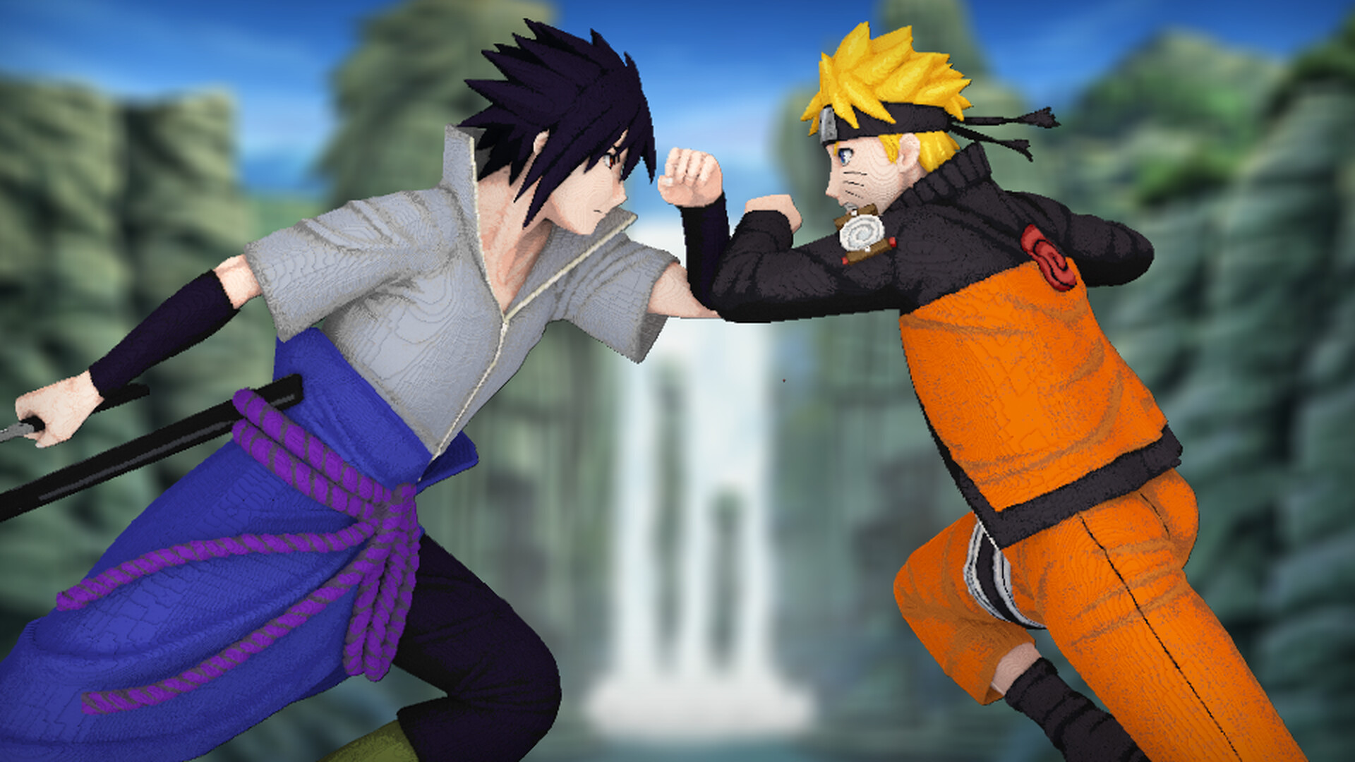 NARUTO SHIPPUDEN - Naruto vs Sasuke Minecraft Map